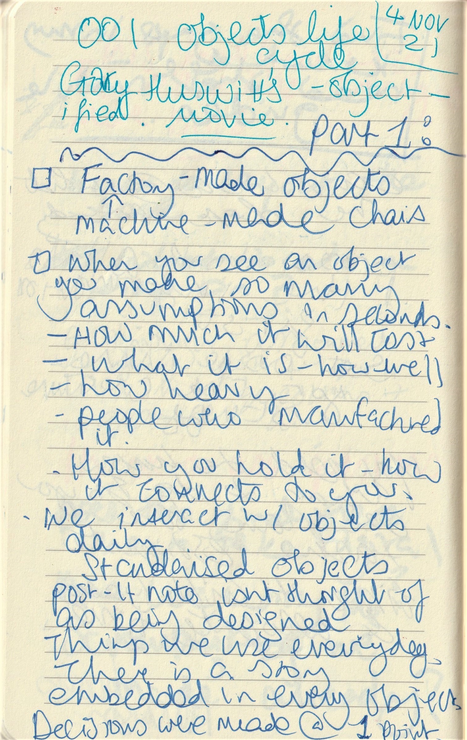 Object life cycle - Demelza Design